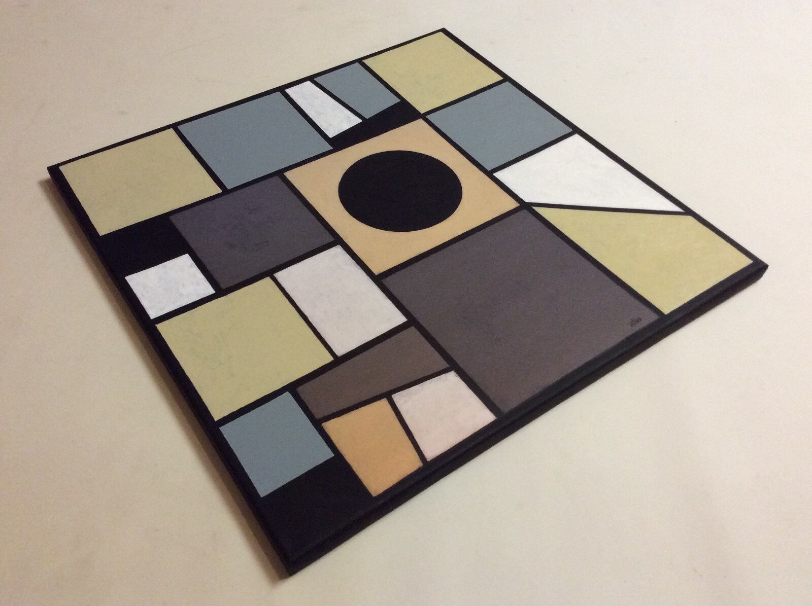 Komposition X, von Norbert Herzog, Mischtechnik auf Leinwand Bauhaus ...