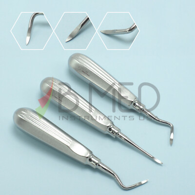 Dental Heidbrink Apex Root Tip Pick Elevators H1 H2 H3 Tooth Surgery ...