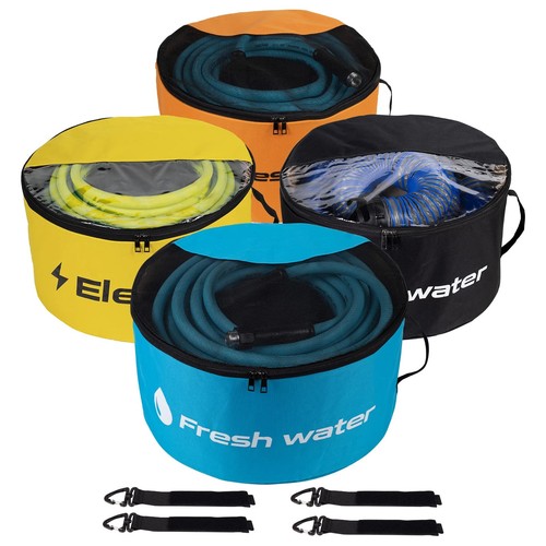 Gociean RV Sewer Hose Storage 4 Packs Two-Way Zipper Closures and ...