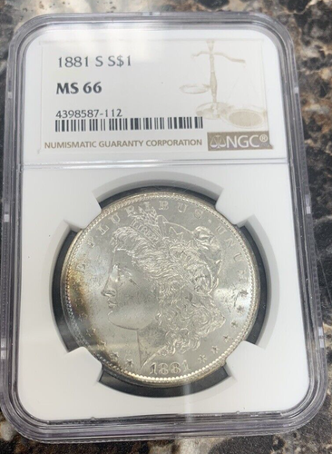 1881-S MS66 Morgan Silver Dollar Silver Coin NGC MS 66 Super Nice! Z158 ...