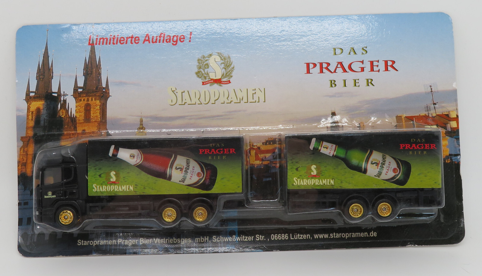 Grell Ho 1/87 Truck Trailer Scania 4192.9oz 420 Beer Staropramen Prager ...