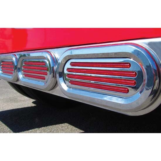 Trux TBEZ-OBCH4 - 6.5 Inch Oval Chrome Plastic Oval Bezel W/O Visor ...