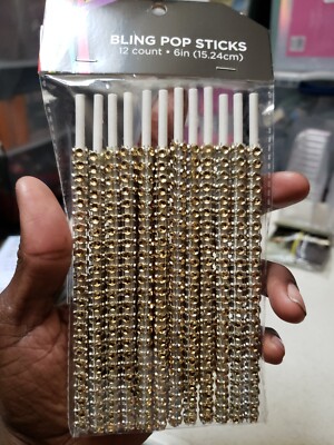 GOLD Rhinestone BLING Pop Sticks CAKE POP CANDY APPLE STICKS PT1 | eBay