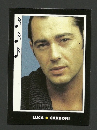 Luca Carboni Bologna Italian Movie TV Pop Star Model Card | eBay