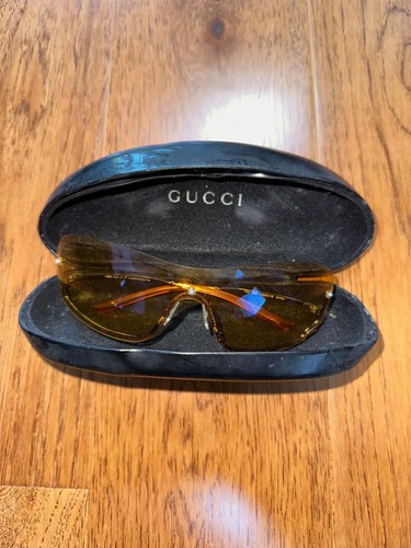 Gucci Sunglasses Mask Logo Shield GG Sport Vintage | eBay