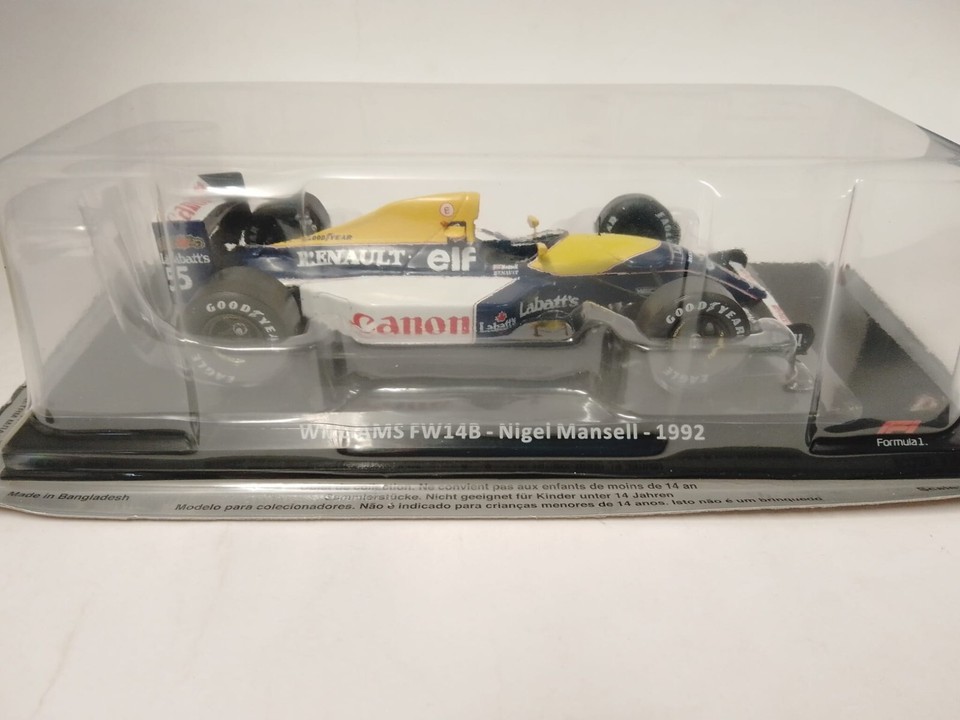 Ixo Williams Renault FW14B #5 Nigel Mansell World Champion 1992 1/24 ...