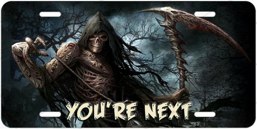 Grim Reaper You're Next Customized State License Plate Tag For Auto ATV ...