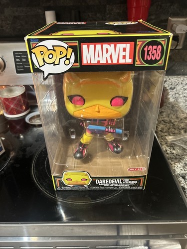 Funko Pop! Jumbo 10 in: Marvel - Daredevil (Black Light) - Target 1st ...