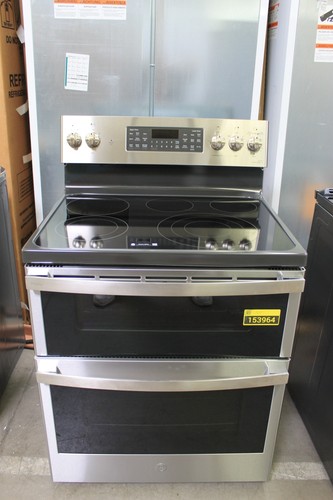 GE Profile PB965YPFS 30" Stainless Double Oven Electric Range NOB ...