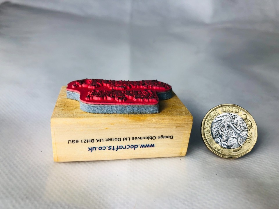 Rubber Ink Stamp Print Craft Scrap Booking Merry xmas Vintage ra | eBay UK