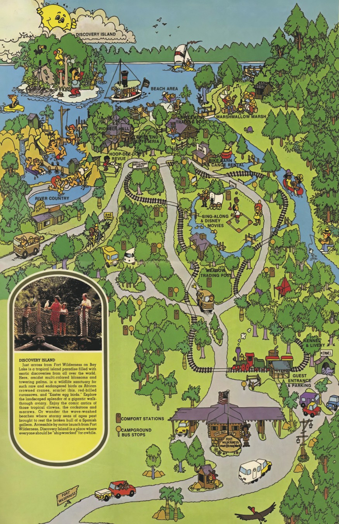 Vintage Fort Wilderness Map Room Tour: The New Cabins At Disney's Fort