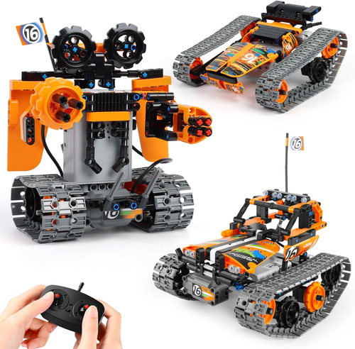 STEM Robot Building Kit for Kids 8-14, Remote Control Engineering Set ...