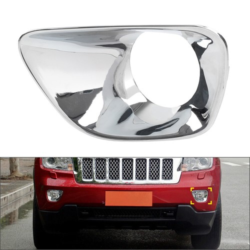 1x Left Fog Light Bezel Fog Lamp Cover Chrome For Jeep Grand Cherokee ...