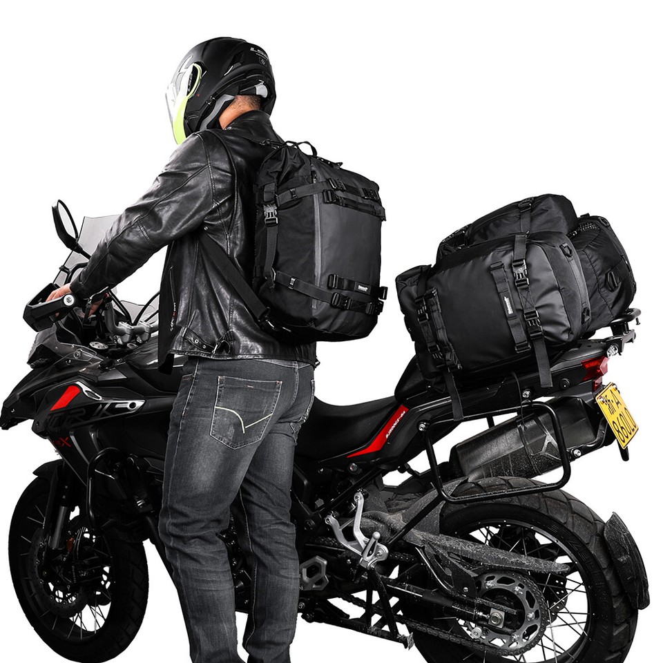 Universal 10/10/20L Waterproof Motorcycle Rear Tail Seat Bag Shoulder ...