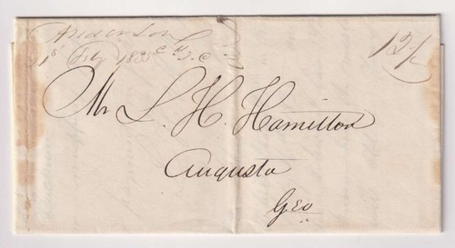 E2720: 1835 Anderson C.H., SC Manuscript Stampless Cover, Letter | eBay