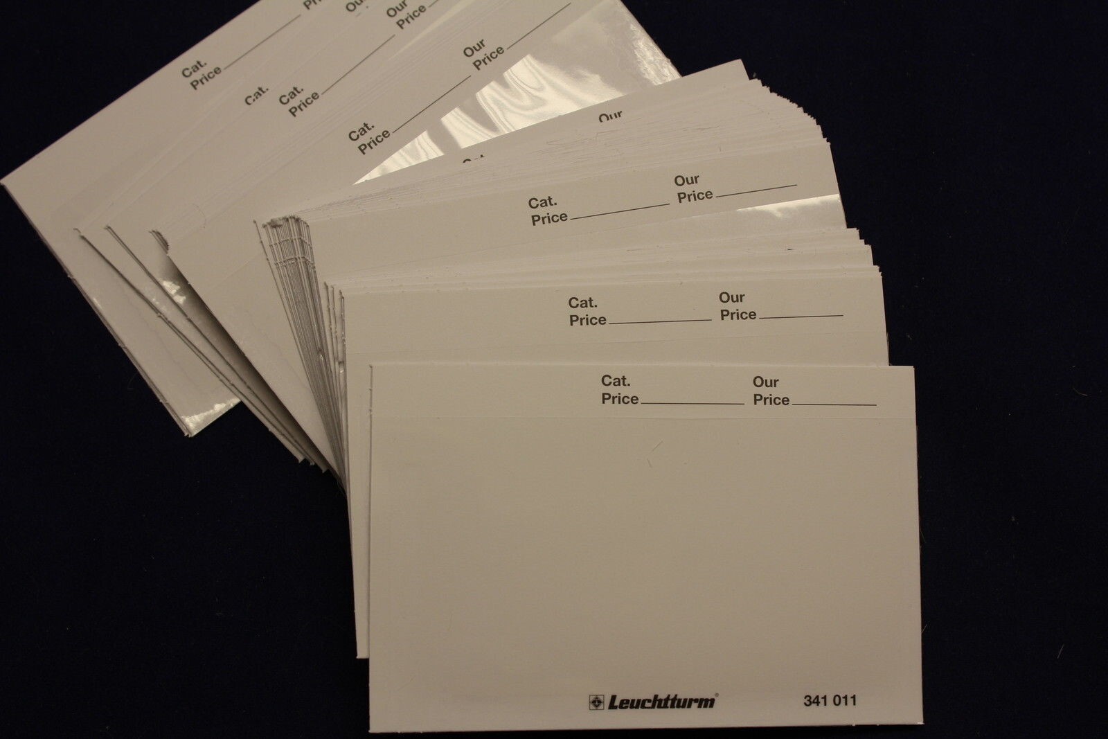 100 Stamp Dealer Cards, White Background with Clear Window | eBay
