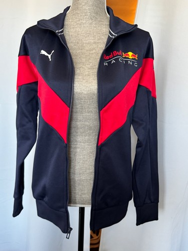 Puma Red Bull Racing Track Jacket Full Zip F1 Blue Red Men's Small | eBay