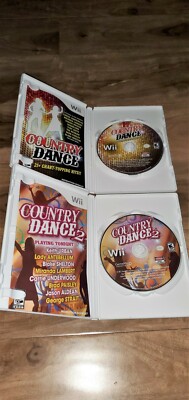 Wii Country Dance 1 2 game lot/set BUNDLE_COMPLETE_Music Dancing ...