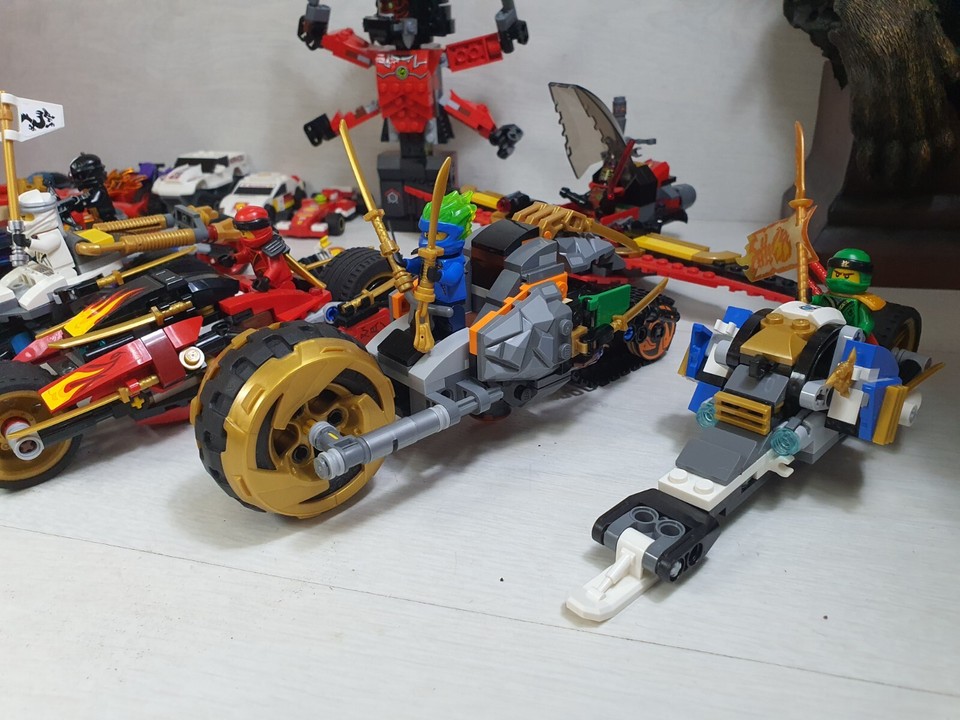 Collectible LEGO NINJAGO Set of Complete Figurines Cars Motorcycles ...