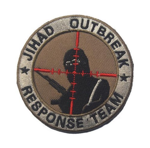 JIHAD OUTBREAK RESPONSE TEAM INFIDEL SINPER TACTICAL HOOK LOOP PATCH ...