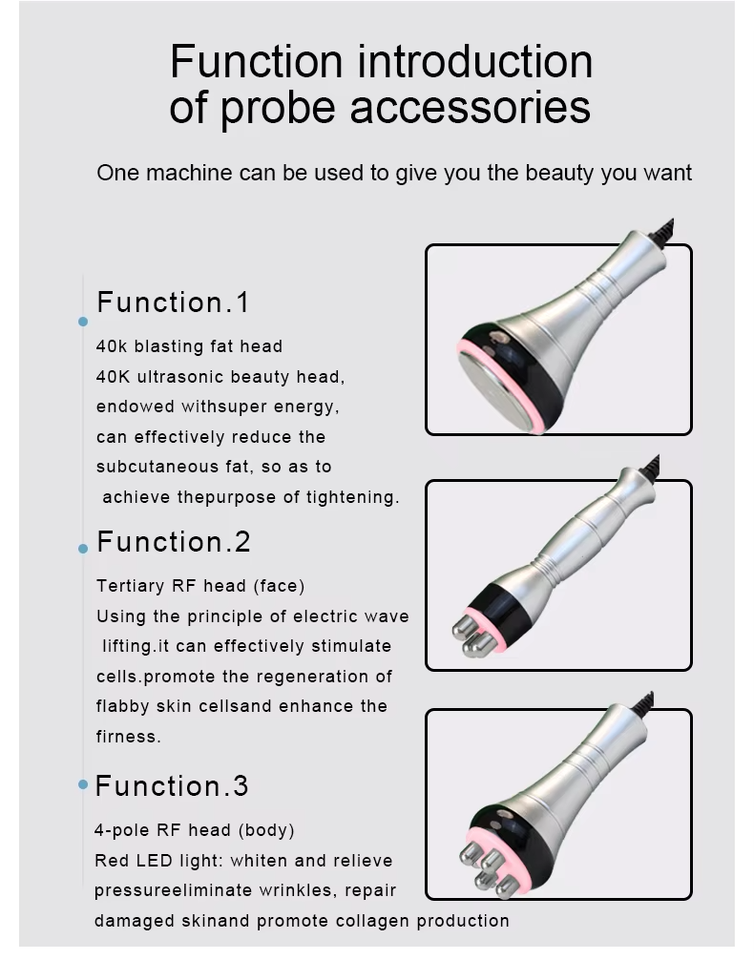 40K Ultrasonic Cavitation Body Facial Radiofrequency Massage Weight ...