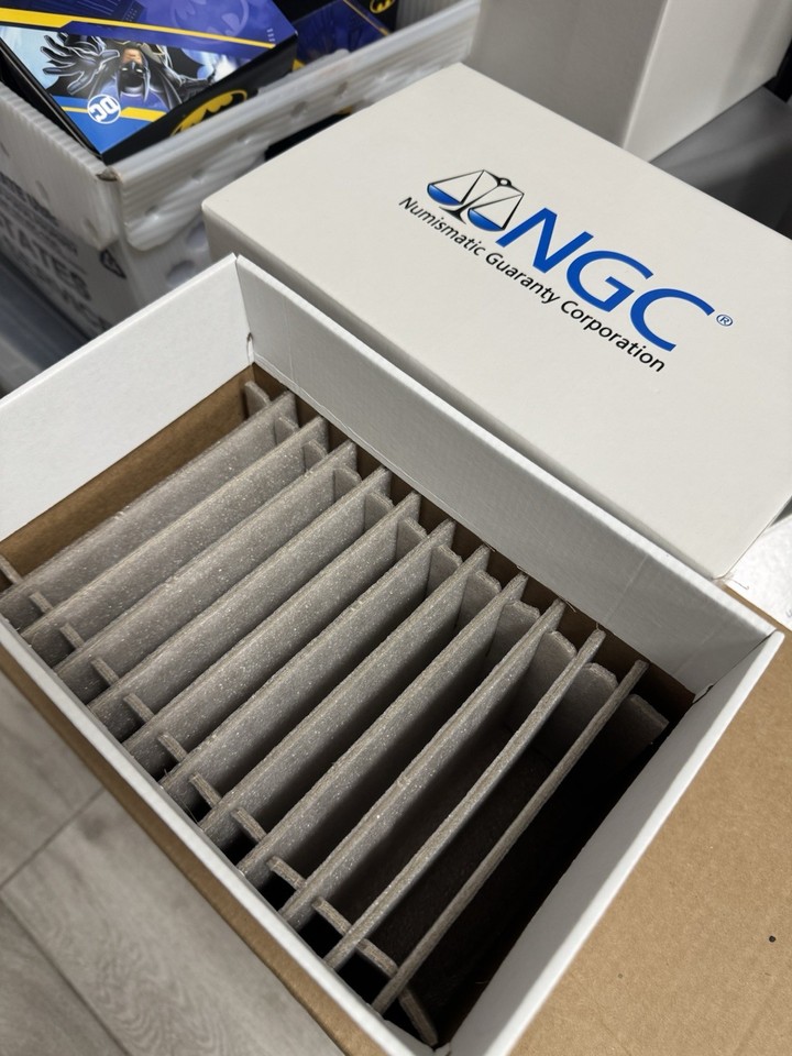 Slim / Medium Large NGC Cardboard Storage Slab Box Holds 12 Slabs | eBay