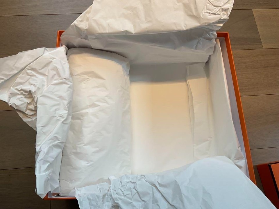 Hermes Empty Box Orange Gift Box 37.5×35.5×15cm Birkin 25 Kelly | eBay