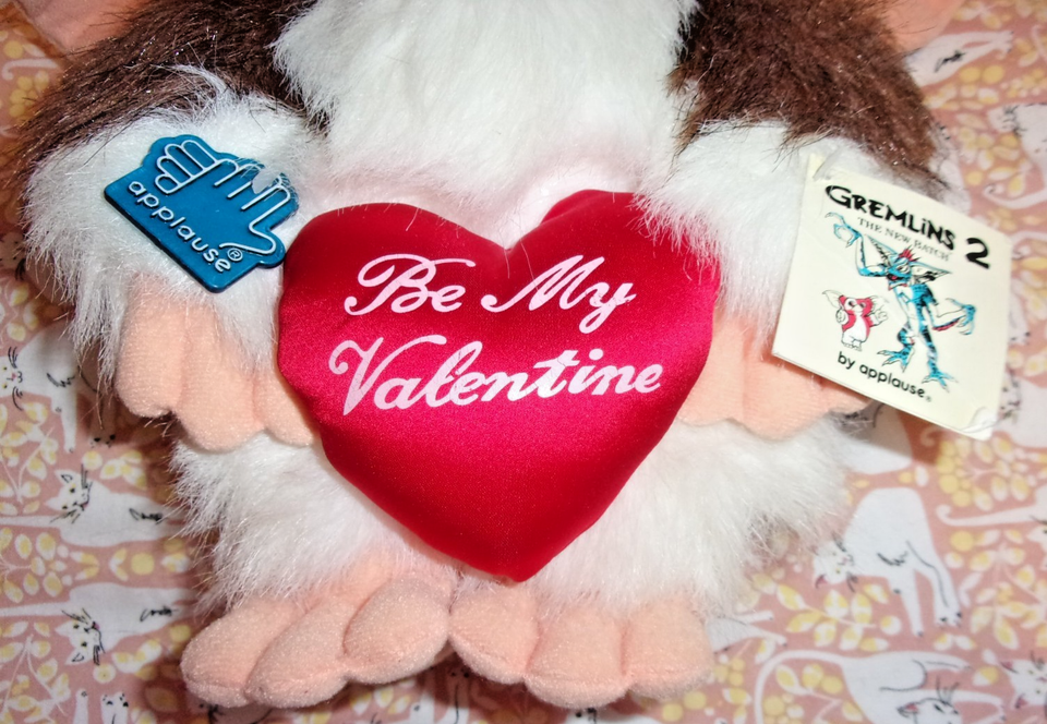 VINTAGE 1991 GIZMO GREMLIN BE MY VALENTINE 11 IN SOFT TOY BY APPLAUSE ...