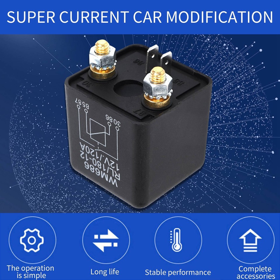 DC 12V Relay Battery Isolating Relay 12V / 120A Load for Car Trucks ...