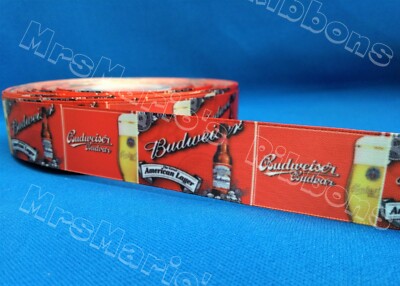 Budweiser Budvar Beer satin Cake/Hair/craft ribbon @ MrsMario's | eBay
