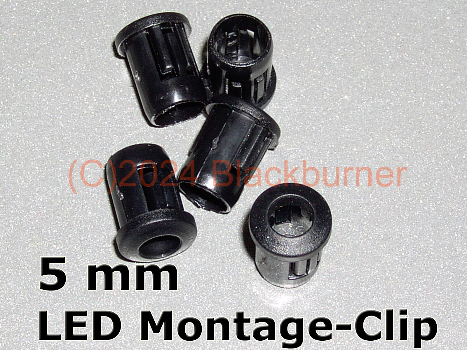 5/ 10/ 50/ 100 Stck. LED 5mm Montage-Clip-Halter-Einbau-Fassung ...