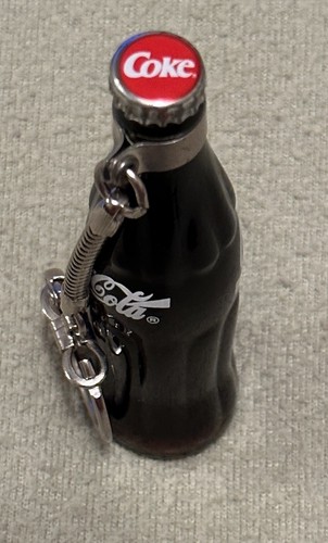 VTG Filled Coca-Cola COKE Key Chain Glass Metal Bottle Cap 1991 Charm ...