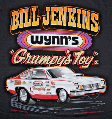 BILL "GRUMPY" JENKINS 1973 Chevy Vega Pro Stock T-shirt Black Large ...