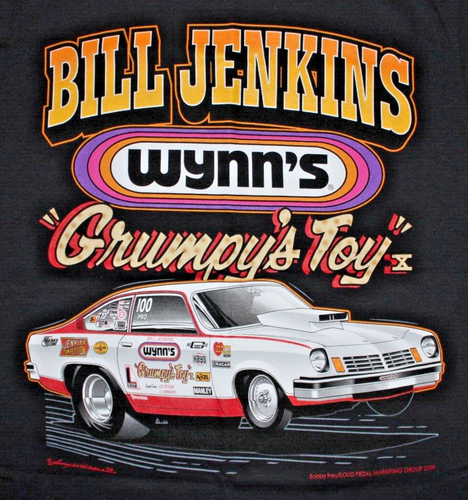 BILL "GRUMPY" JENKINS 1973 Chevy Vega Pro Stock T-shirt Black Large ...
