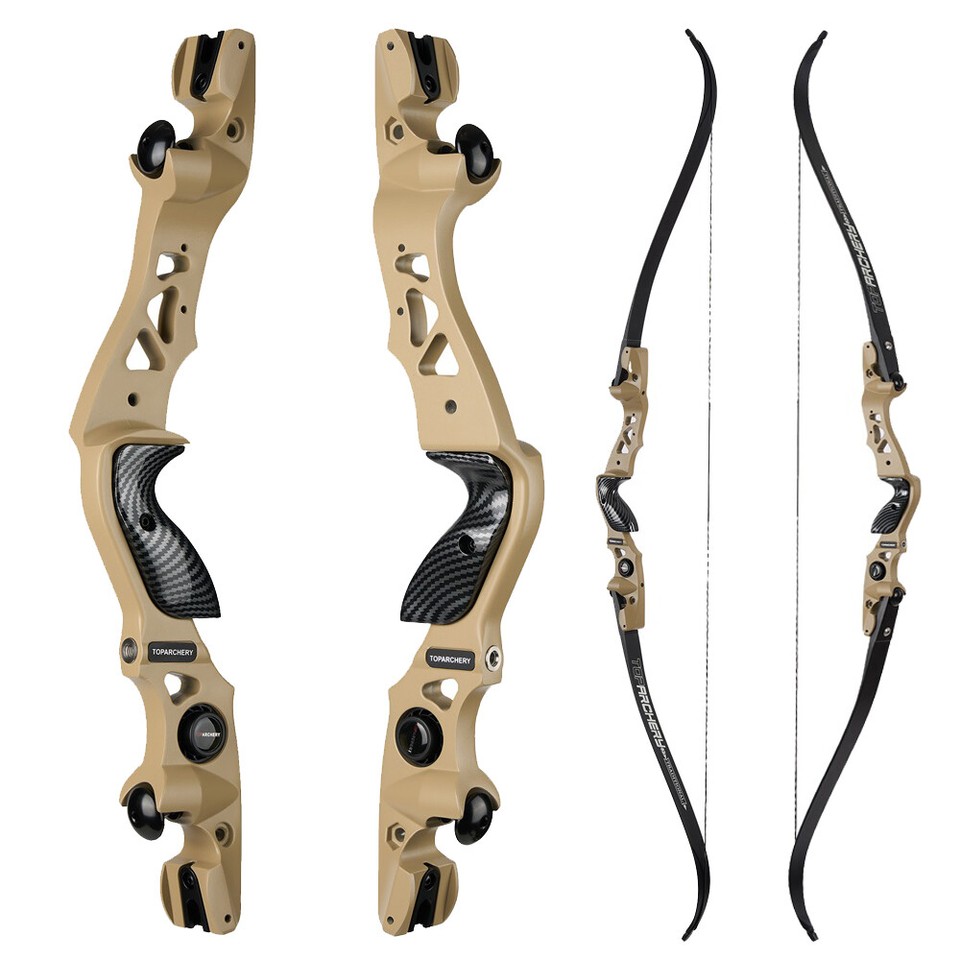 62" ILF Recurve Bow 25-60lbs Takedown 19'' Aluminum Riser Archery ...