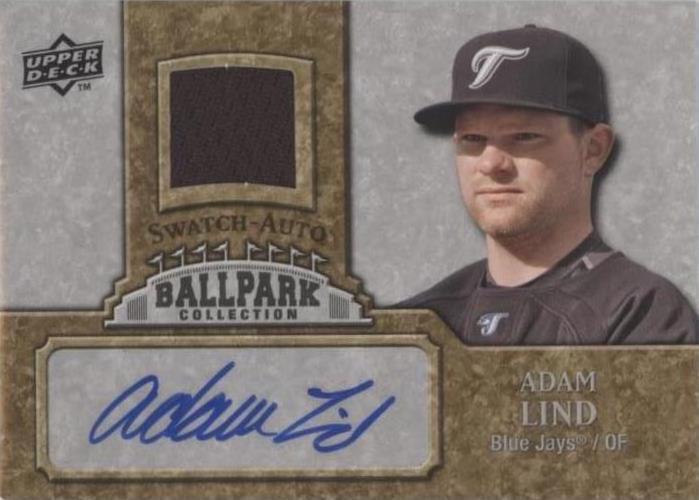 2009 Upper Deck Ballpark Collection - 1-Player Single Swatch Adam Lind ...