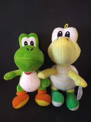 Nintendo Super Mario Bros Yoshi & Koopa - Troopa Plush Excellent ...
