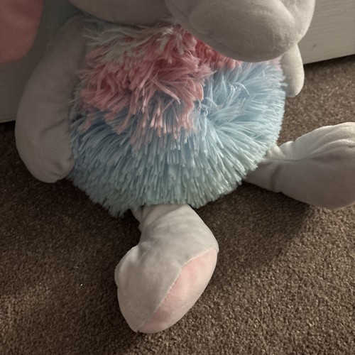 Hug Me Gary Elephant Fluffy Friend Multicolor Fluffy Body Stuffed ...