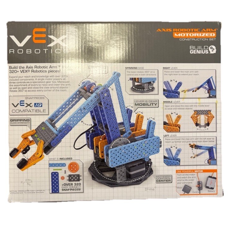 VEX Robotics Axis Robotic Arm Motorized Build Genius Robot Kit | eBay