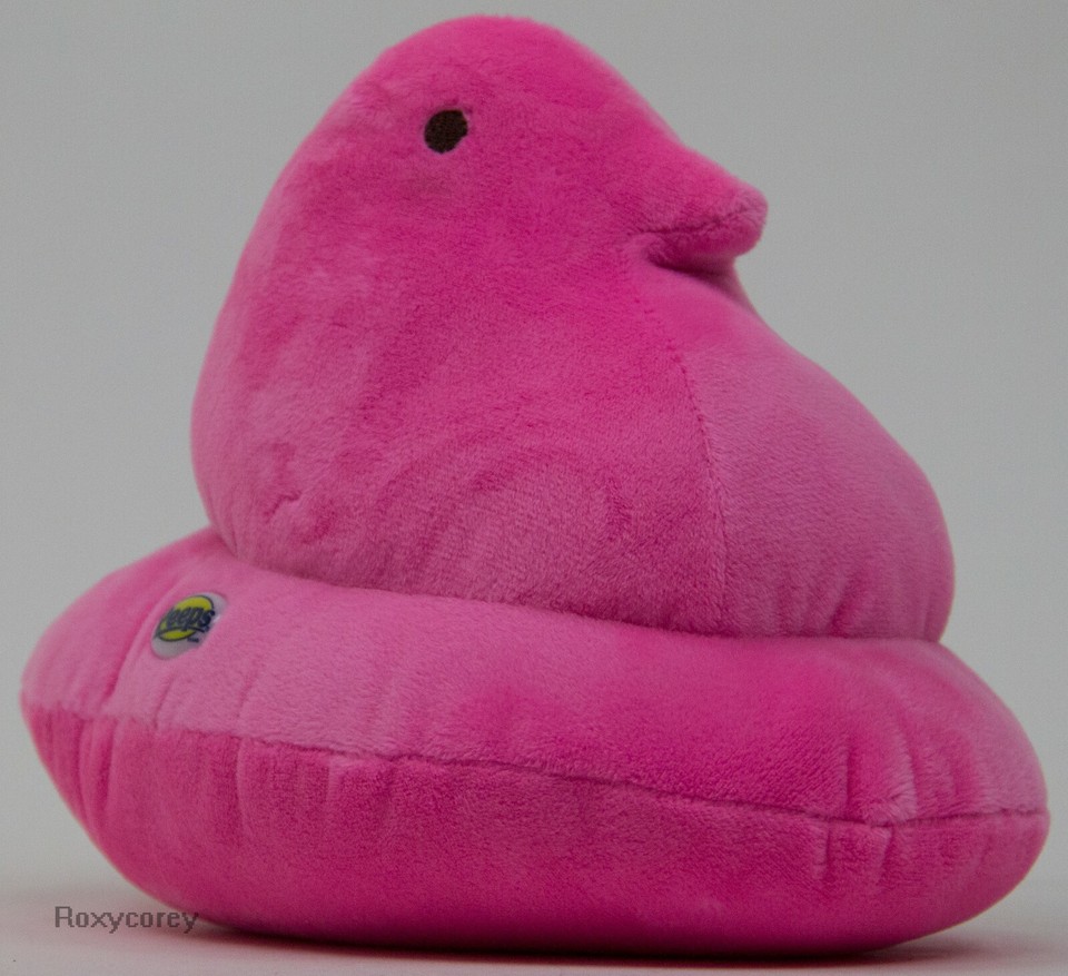 Just Born Peeps Pink Chick Stuffed Plush 9" L x 7" H NWOT | eBay