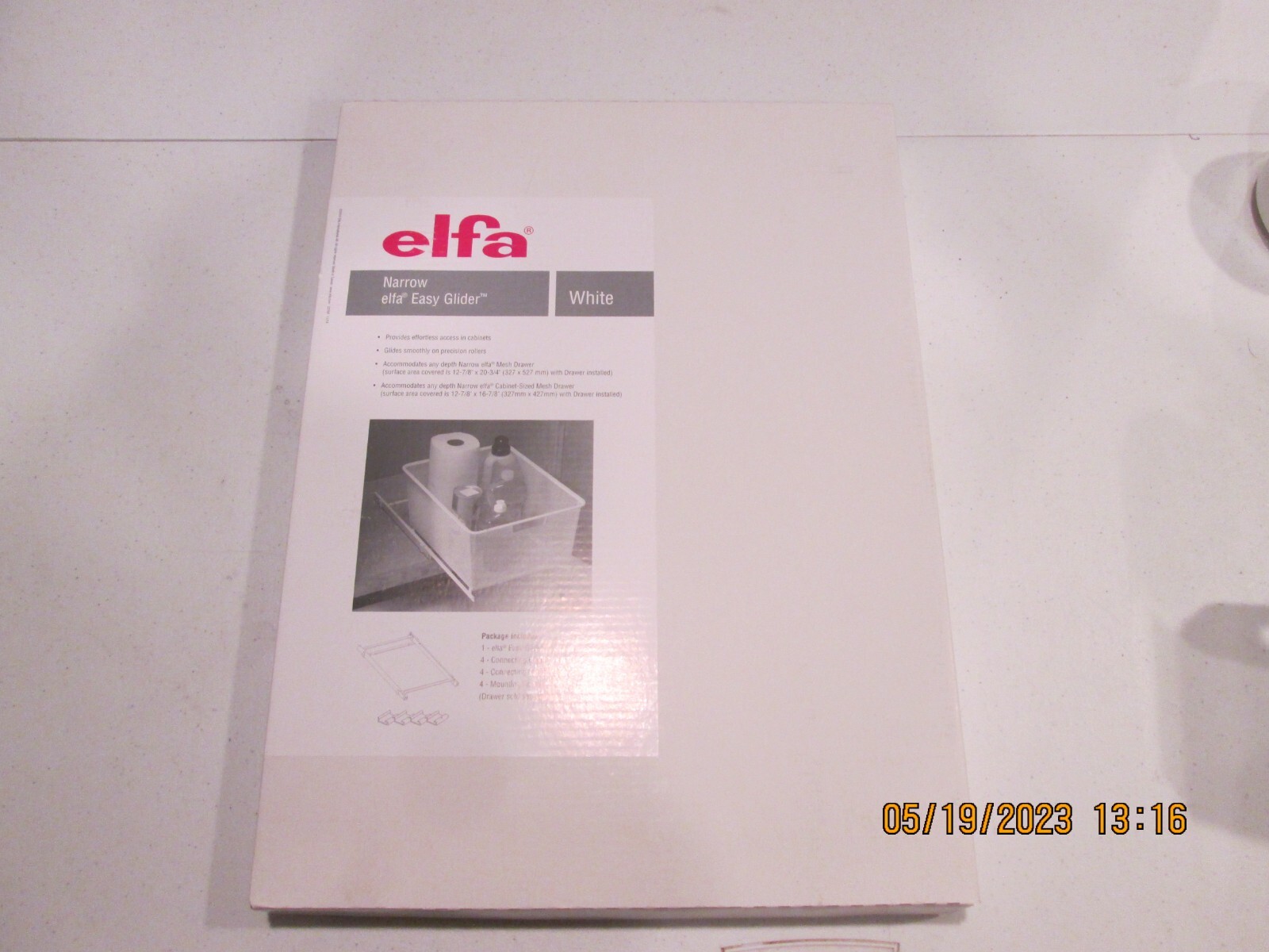 Lot of 4 Elfa Platinum Narrow Easy Glider Easy Access Cabinet 12 7/8 ...