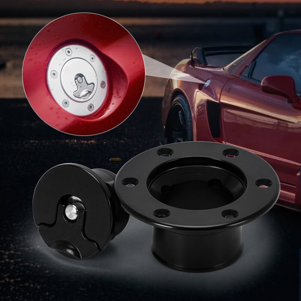 Aircraft Style Fuel Filler Neck Pop-Up Gas Tank Cap w/ 6 Hole Flush ...