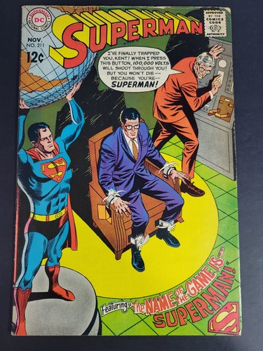 Superman #211 1968 Vintage DC Comic | eBay