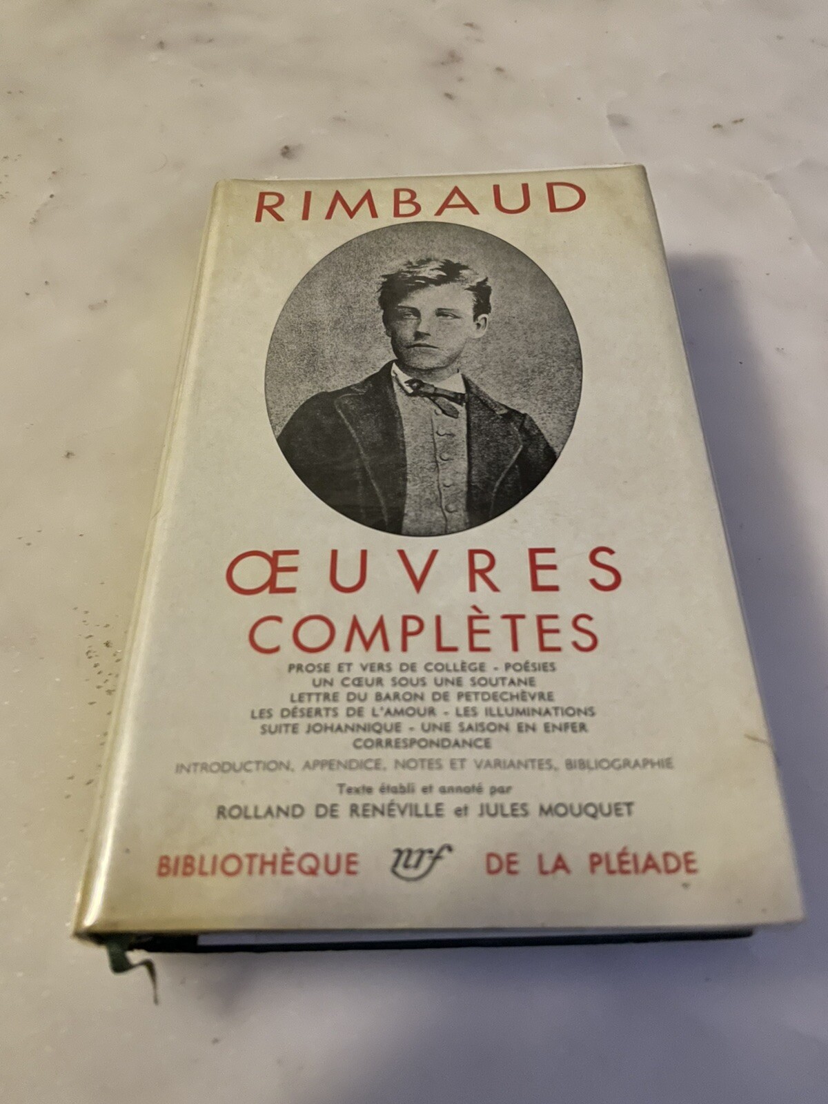 OEUVRES COMPLETES by Arthur Rimbaud - 1954 French Rare Book | eBay