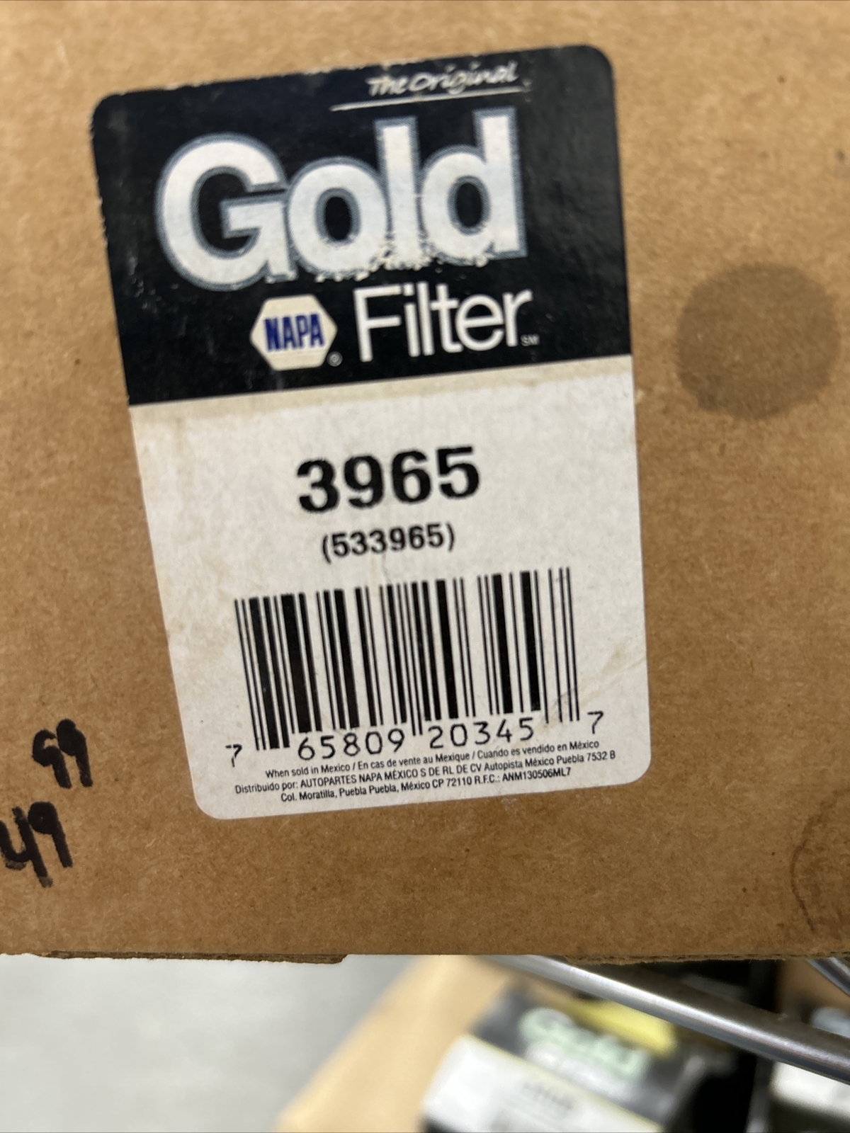 NAPA GOLD FUEL Water Separator FILTER 3965 | eBay