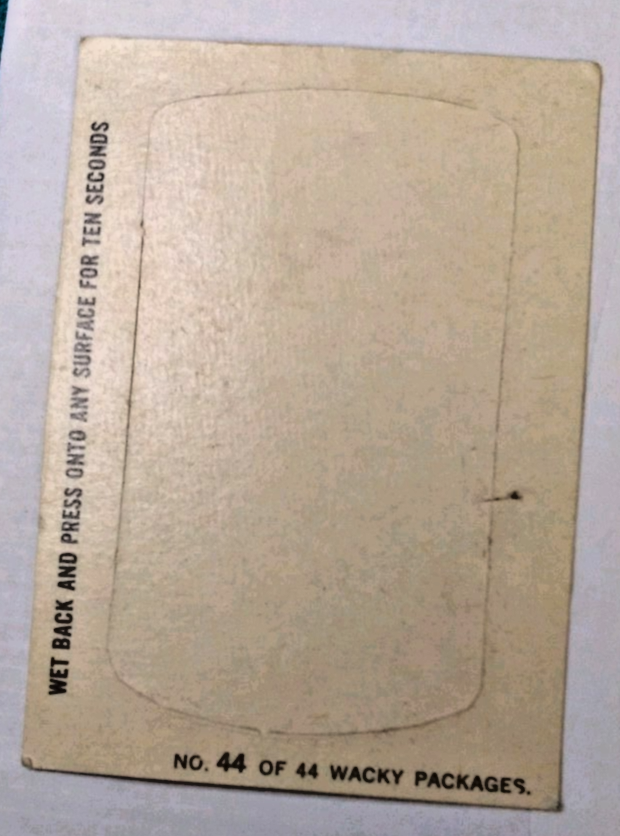 1967 Topps Set-Break Wacky Packs Die-Cut # 44 Quacker Oats - Quaker | eBay