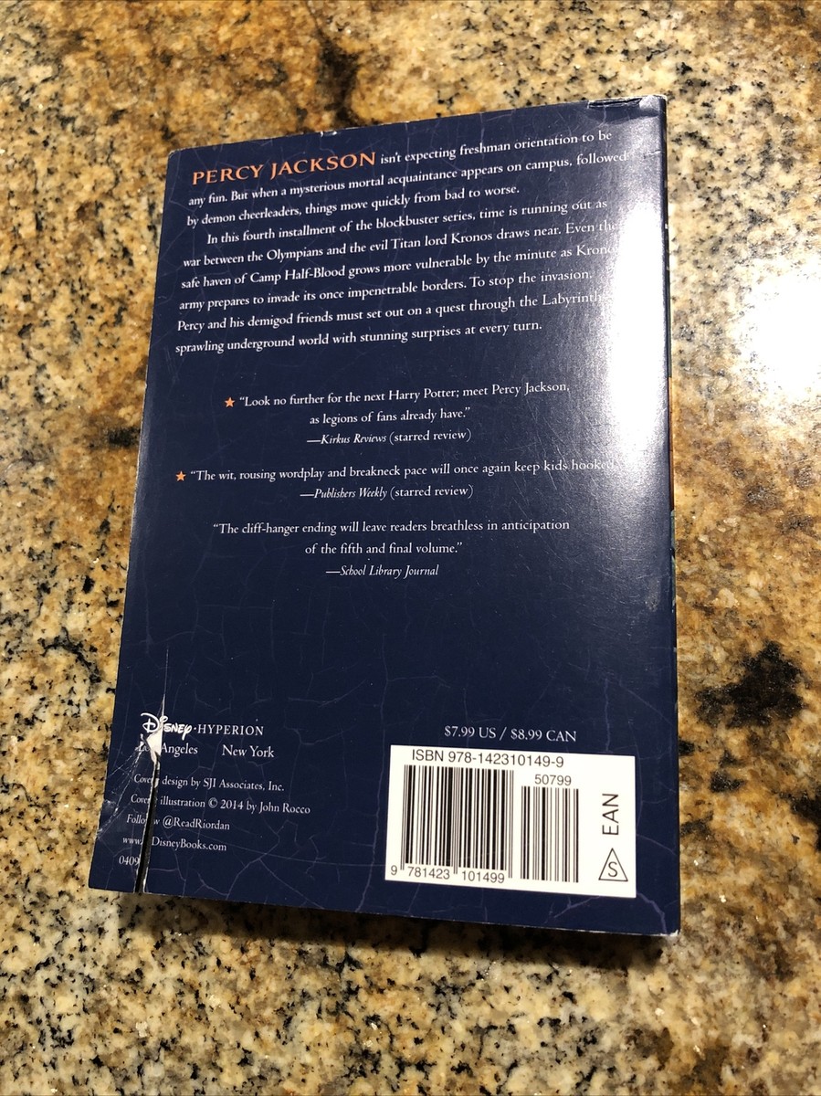 Percy Jackson Battle Of The Labyrinth Book Cover