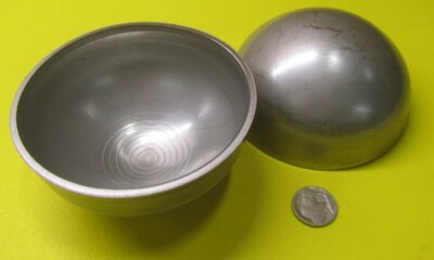 304 Stainless Steel Half Sphere / Balls 4.0" Diameter x 2.00" Height, 2 ...