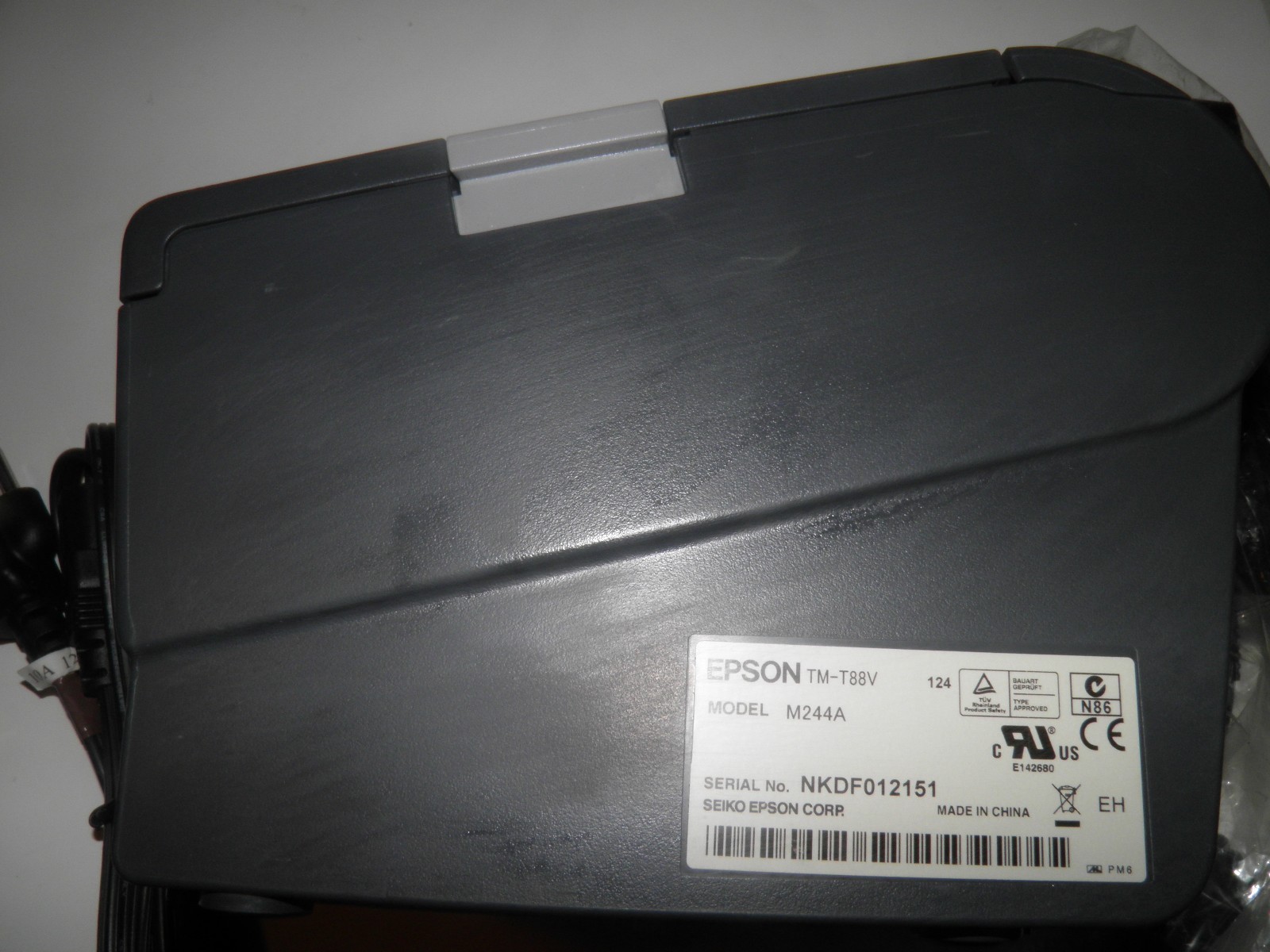 MICROS Epson TM-T88V Thermal POS Receipt Printer MICROS Ethernet M244A ...