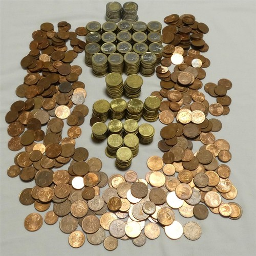 Job Lot of Approx 750 Euro Coins in Various Denominations (3.5kg ...
